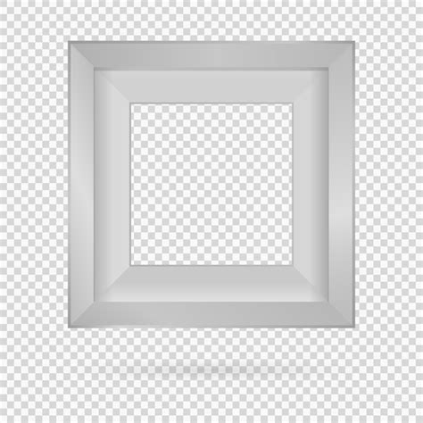 투명한 배경에 그림자가 있는 프리젠테이션 직사각형 그림 프레임 디자인 요소 3d 보드 배너 벽은 격리된 빈 벡터 그림 Eps
