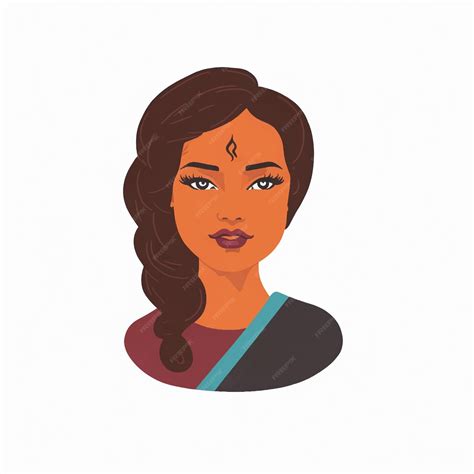 Premium Vector Indian Woman In Saree