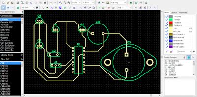 Teknologi Komputer Membuat Rangkaian PCB Layout Dan Skema Elektronik Menggunakan Diptrace