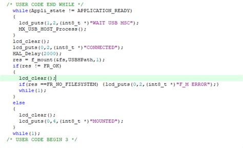 f mount retufn fr no filesystem stm32f411 usb mas stmicroelectronics community