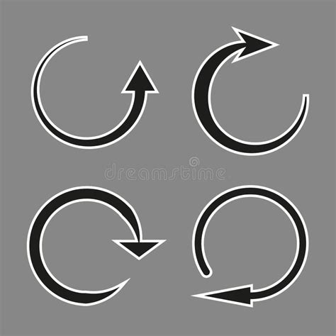 Circular Chart Element Pie Chart With Arrows Around It Vector