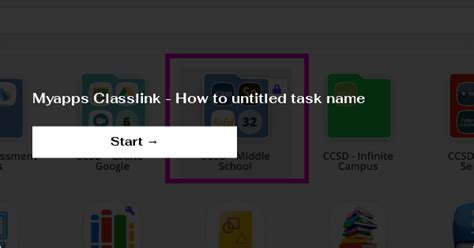 Myapps Classlink How To Untitled Task Name