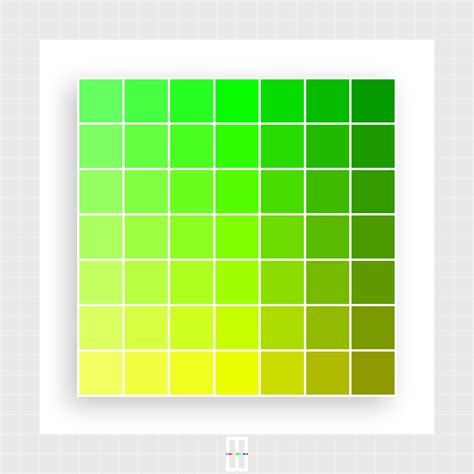Shades Of Chartreuse Green Color Palette