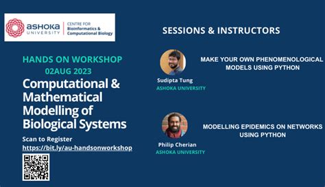 Hands On Workshop On Computational Modelling Of Biological Systems