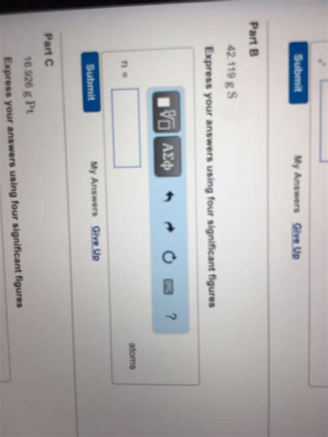 Solved 42 119 G S Express Your Answers Using Four