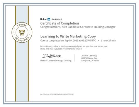 Afza Bin Saddique On Linkedin Copywriting Linkedinlearning