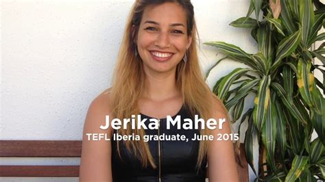 Tefl Iberia Graduate Interview Jerika Maher Youtube