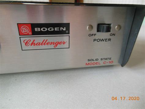 Vintage Bogen Challenger Model C 10 Amp Used 4547614074