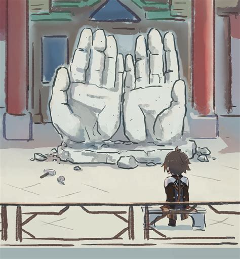 Zhongli Genshin Impact Drawn By Xinzoruo Danbooru