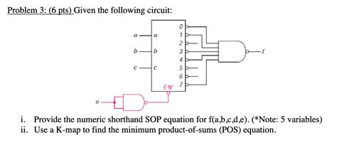 Solved Problem Pts Given The Following Circuit I Chegg