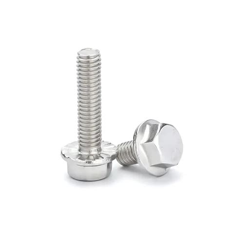 Din6921 Bolt Din6921 Stainless Steel M3 M56 Hex Head Flanged Bolt And
