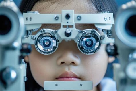 Pediatric Eye Patients Control And Diagnosis Of Eye Conditions At Asian Eye Clinic Premium Ai