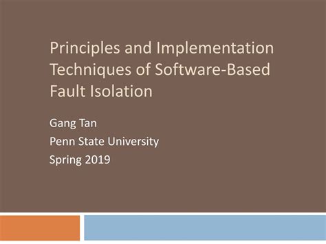 Explain Software Fault Isolation At Dollie Guth Blog