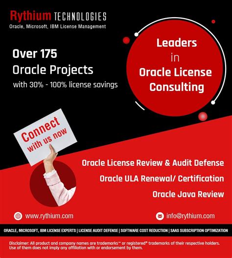 Rythium Technologies Saving Oracle And Microsoft License Costs And Managing License Audits On