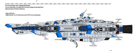 Terran Federation Class Flagship Battleship By Teitokutachibana On