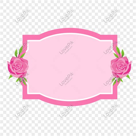 발렌타인 데이 아름다운 낭만적 인 신선한 국경 Png 일러스트 무료 다운로드 Lovepik