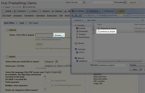 Import A Csv File Of Products Into Prestashop Web Hosting Hub