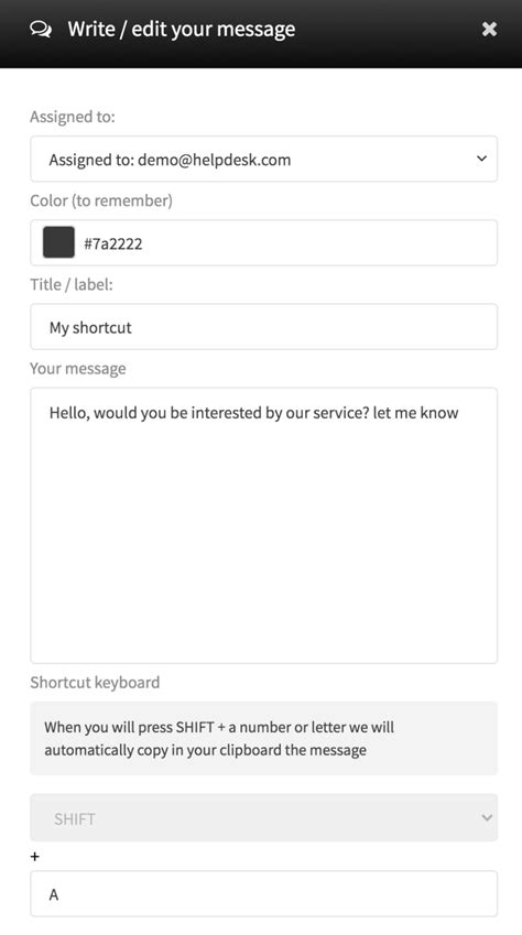 How To Add A Shortcut Message And Use It
