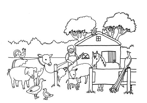 50 Dibujos De Granjas Y Animales Para Colorear Colorear Imágenes
