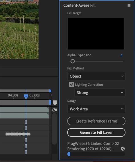 Generate Fill Layer Takes Very Long After Effect Adobe Product