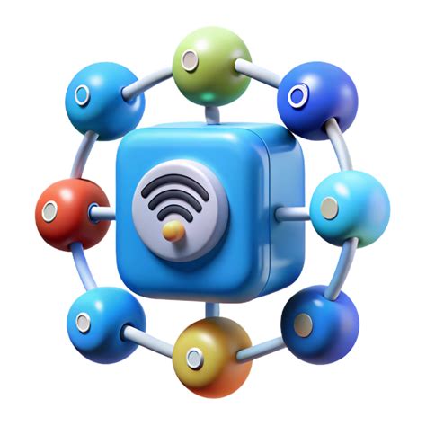Vibrant Minimalist Internet Of Things Sensor Network Diagram Detailed 59637971 Png