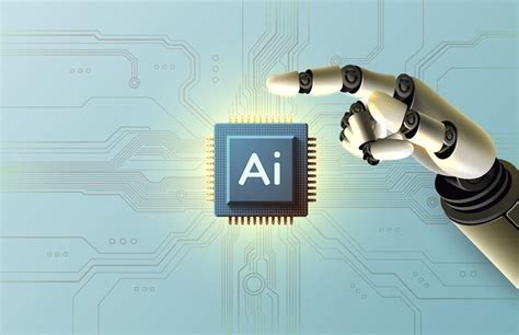 Premium Vector Robot Arm With Microchip Ai Processor Microprocessor Electronics Vector