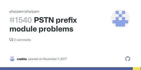PSTN Prefix Module Problems Issue 1540 Phpipam Phpipam GitHub