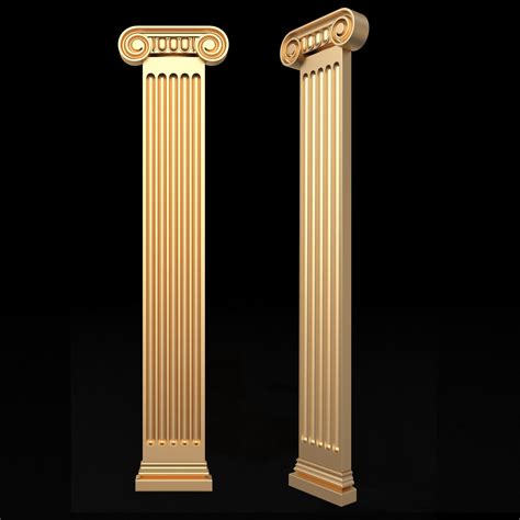 Column Capitals Collection 3d Model By Khaganfx