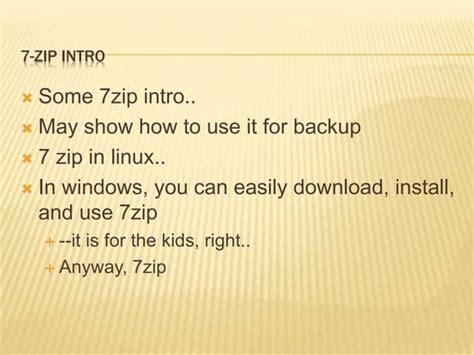 7 Zip Compression Settings Guide Pdf