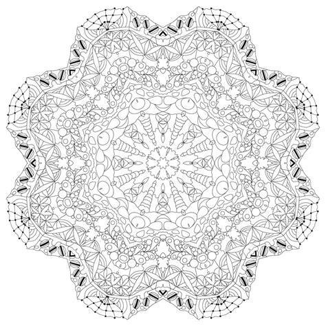 Circular Ornament With Handdrawn Zentangle Patterns For Coloring Page Vector Ring Drawing