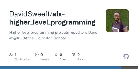 github davidsweeft alx higher level programming higher level
