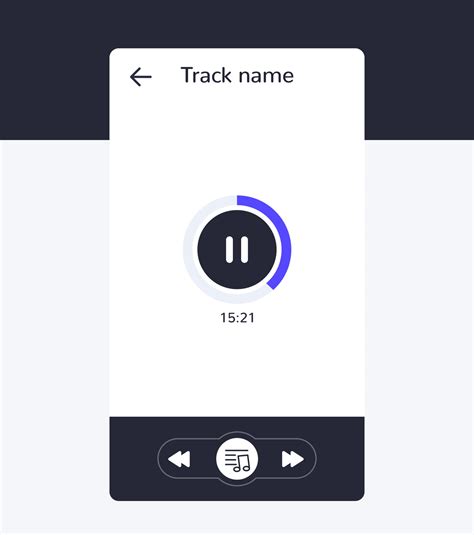 Audio Player Interface Mobile App Design 7883564 Vector Art At Vecteezy