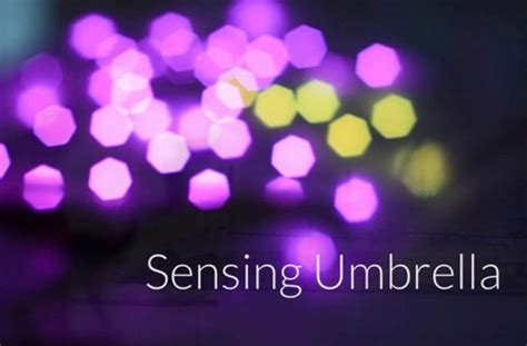 Arduino Air Quality Sensing Umbrella Video