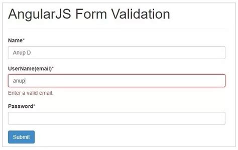 Form Validation In Angularjs With Example Krazytech