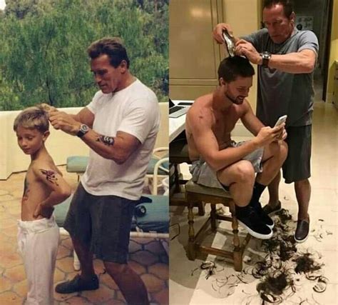 อาร์โนลด์ ชวาร์เซเน็กเกอร์ และ ลูกชาย เก้ากระบี่เดียวดาย Facebook