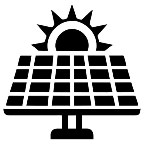 태양 패널 아이콘 프리미엄 벡터