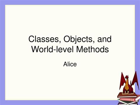 Ppt Organizing Large Programs With Classes Objects And Methods