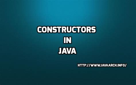 java construtor and constructor design patterns in java
