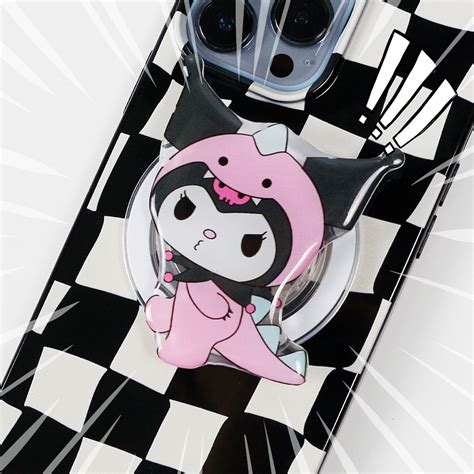 11할인 선물로 좋은 산리오 시나모롤 페코 시리즈 맥세이프 전용 그립 톡홀더 스마트톡 휴대폰 캐릭터 거치대 핸드폰 악세서리 아이폰 갤럭시 에이블리