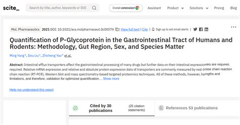 Quantification Of P Glycoprotein In The Gastrointestinal Tract Of Humans And Rodents