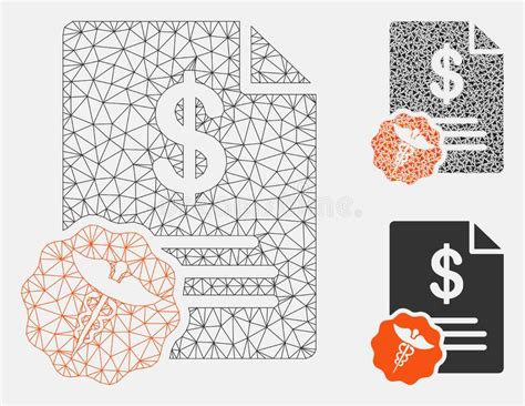 Medical Prices Vector Mesh Carcass Model And Triangle Mosaic Icon Stock Vector Illustration Of