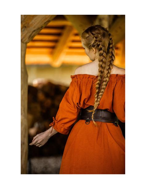 Medieval Dress Model Melisande Rust Color ⚔️ Medieval Shop