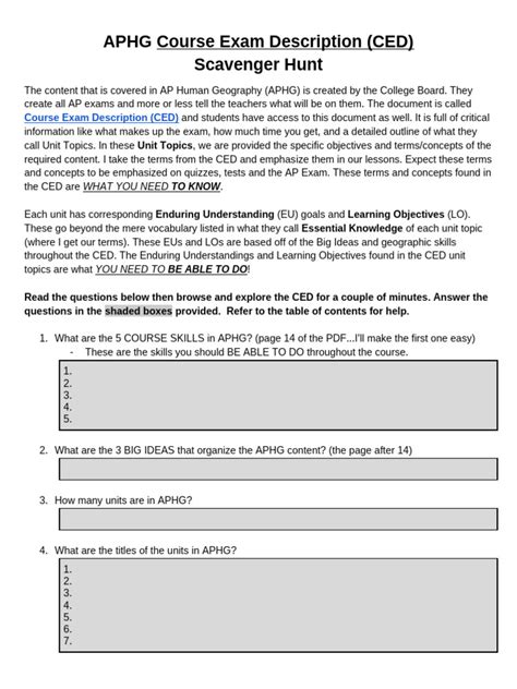 Ap Human Geography Exam Overview Guide Pdf Cognition Cognitive Science