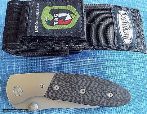 Microtech ~ Lightfoot Lcc Manual Liner Lock Knife Serrated 1st Gen