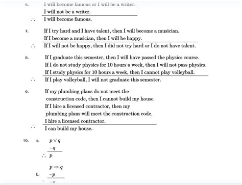 In Exercises 1 Through 11 State Whether The Argument