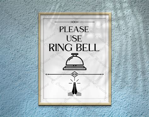 Please Ring Bell Sign Door Sign Printable Pack Ring Bell For Service