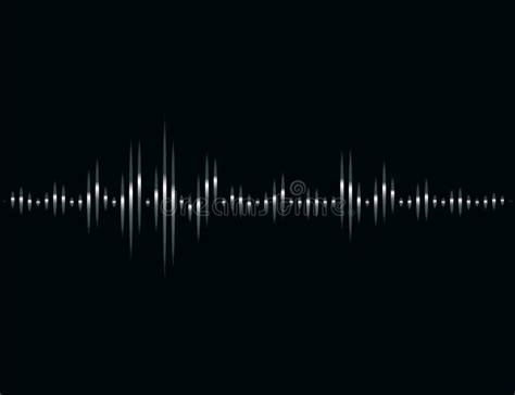 Sound Wave Rhythm Abstract Music Pulse Background Frequency Spectrum Stock Vector