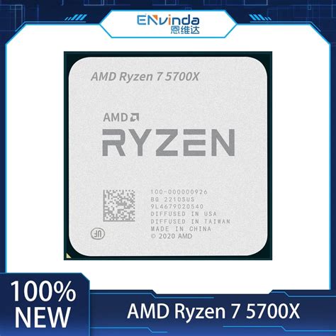 Amd Ryzen 7 5700x R7 5700x 3 4 Ghz Eight Core Sixteen Thread Cpu Processor 7nm L3 32m 100