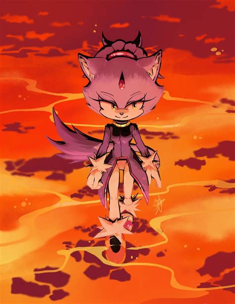 Blaze The Cat Sonic Drawn By Rfts Danbooru
