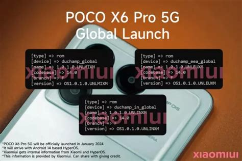 Poco X Pro G Global Tan T M Tarihi Belli Oldu Sdn